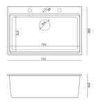 Kitchen sink workstation white granite, with accessories | Quadron Marc ...