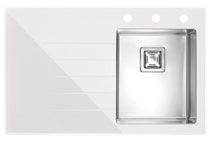 Alveus Crystalix 10 inset sink, glass/ stainless steel – Olif