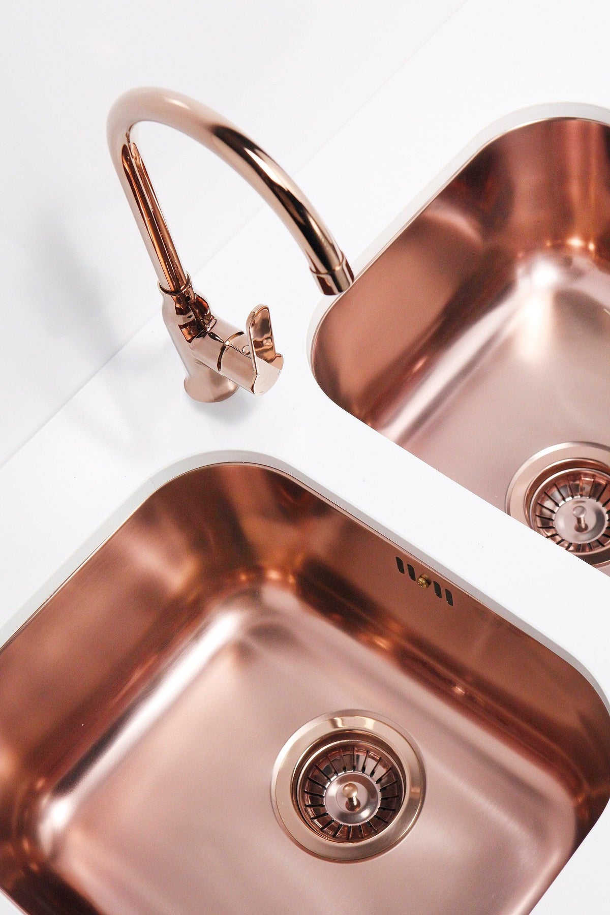 Copper kitchen mixer tap, WRAS certified - Alveus Monarch Leo Copper – Olif