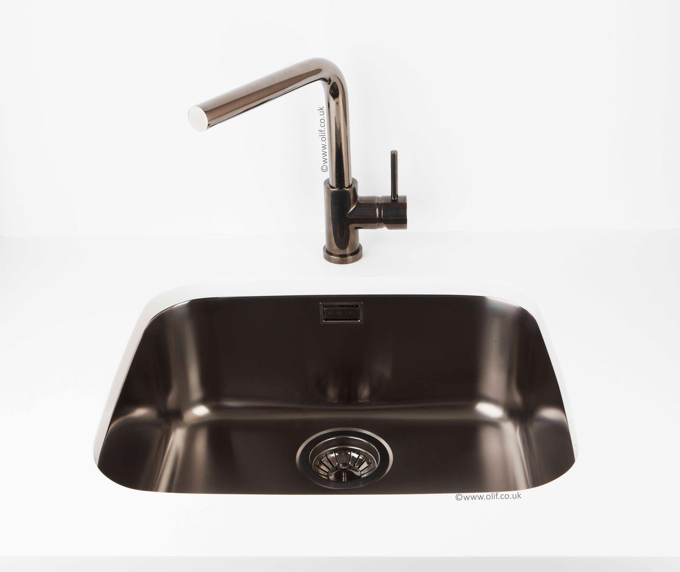 Anthracite Black Chrome Kitchen mixer tap | Alveus Monarch Toro ...
