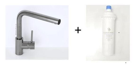 Anthracite Black Chrome Kitchen mixer tap | Alveus Monarch Toro ...