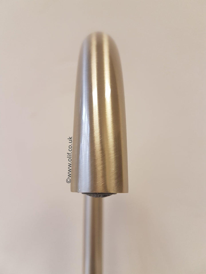 Champagne Gold Kitchen Mixer Tap | Cascata Nova Pale Brass by Olif
