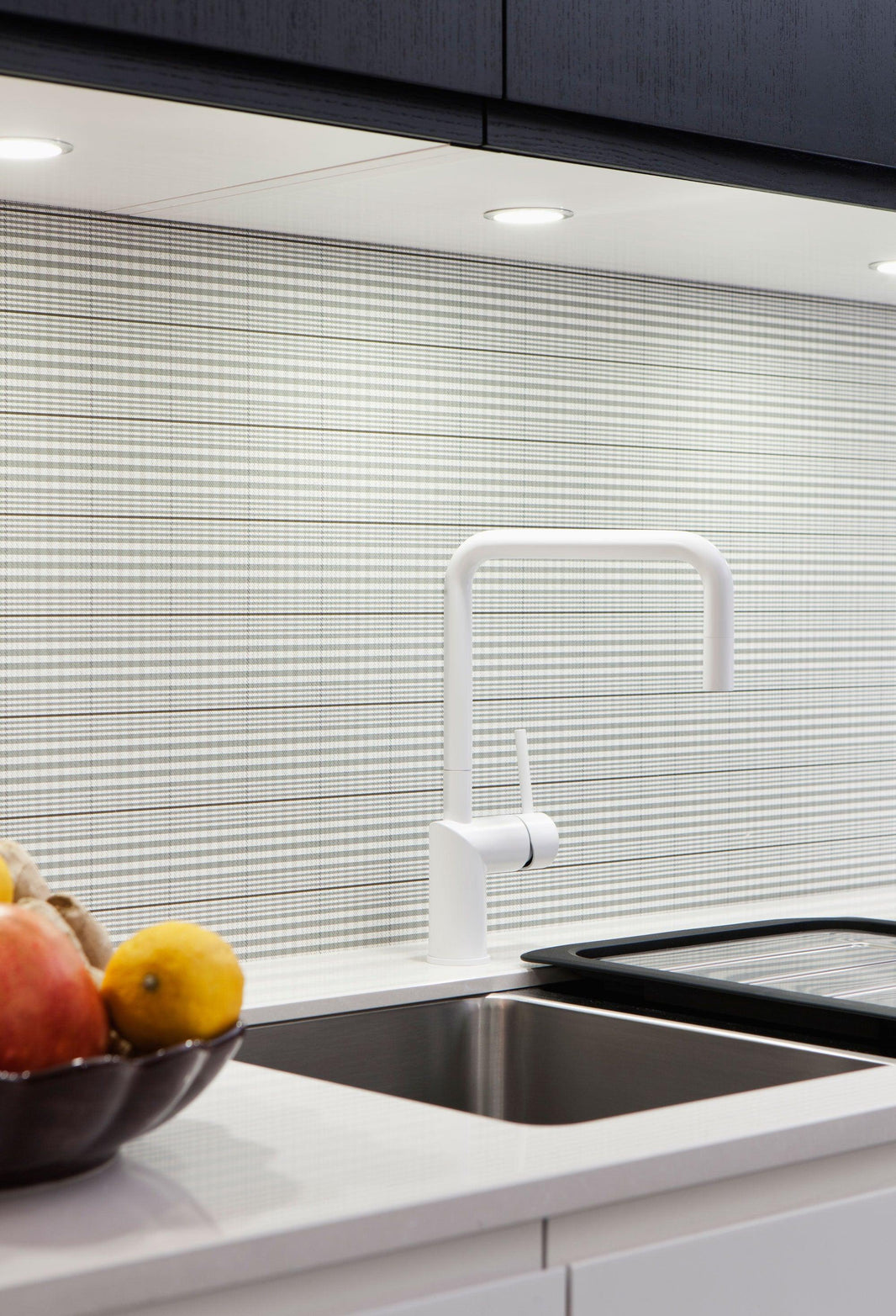 Matte White, stainless steel, kitchen mixer tap, UK | Nivito RH 330 – Olif