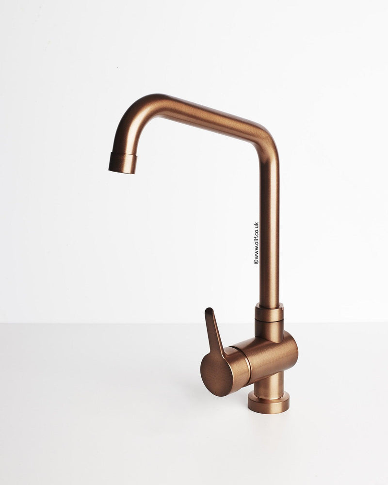 Brushed Copper kitchen mixer tap - Primo Copper by Olif