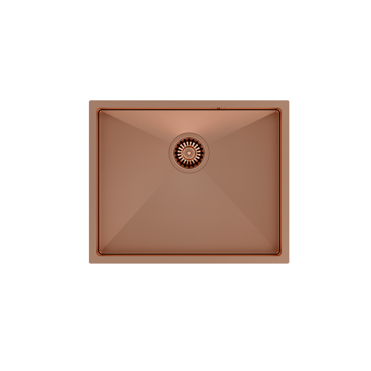 Copper kitchen sink topmount undermount 500mm | Quadron Anthony 60 ...