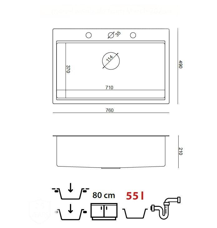 Kitchen sink workstation including rollmat, colander, board | Quadron ...