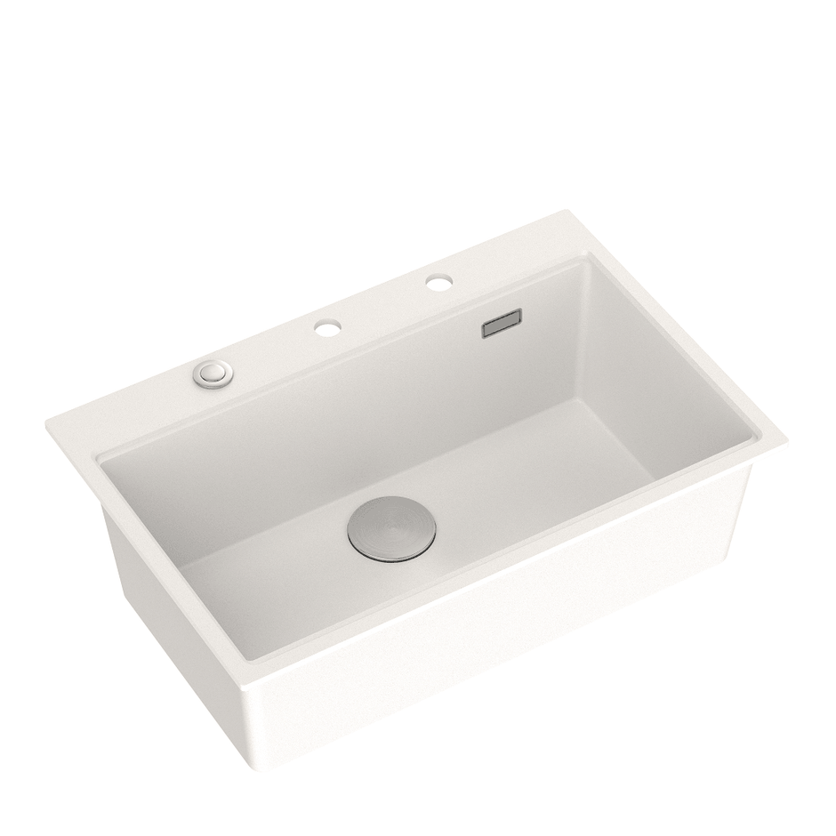 Kitchen sink workstation white granite, with accessories | Quadron Marc ...