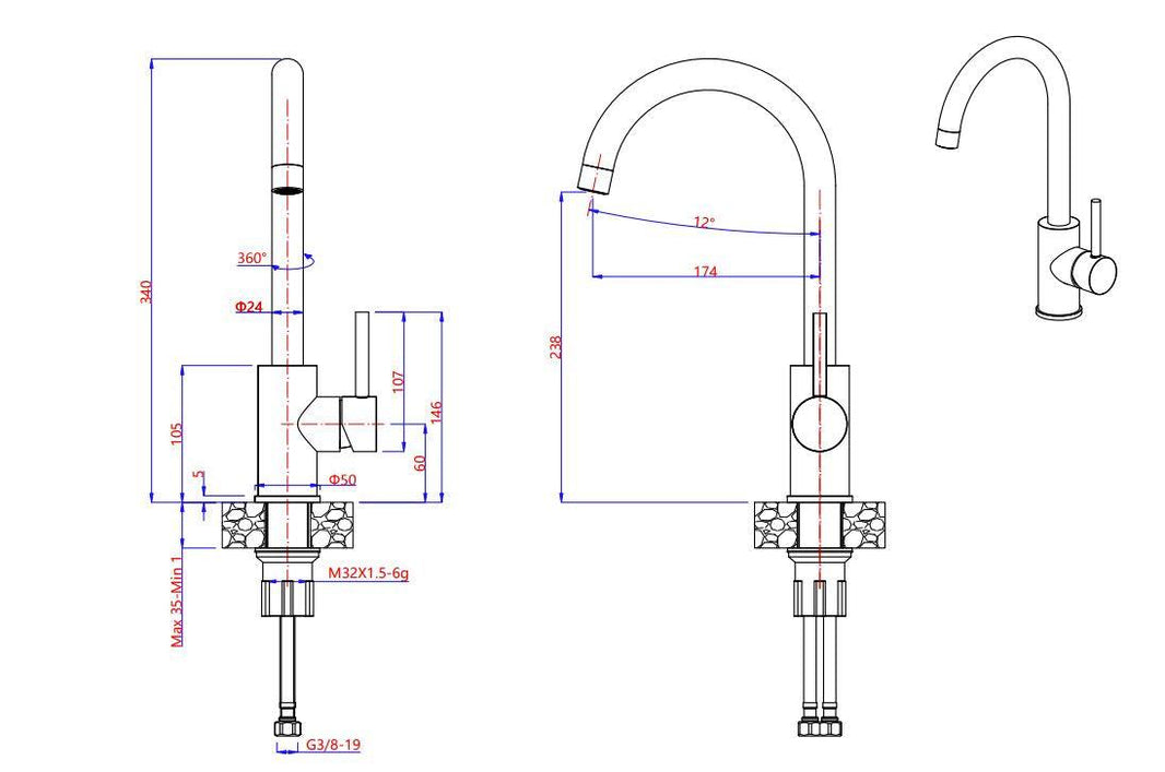 Copper Kitchen Taps | Olif